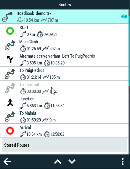 Using Track Variants in TwoNav – Help center