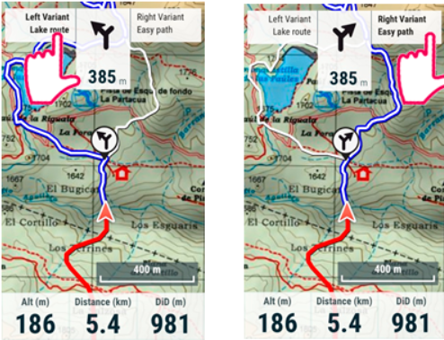 Using Track Variants in TwoNav – Help center