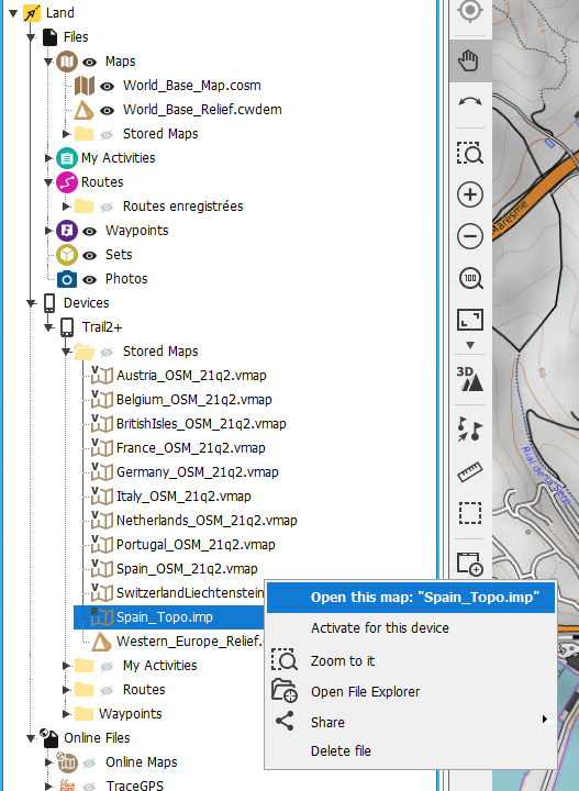 Deleting maps from the memory of a GPS device – Help center